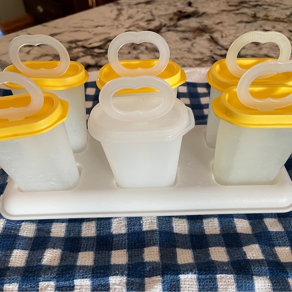 Tupperware | Kitchen | Tupperware 48 Popsicle 6 Molds Sticks White ...